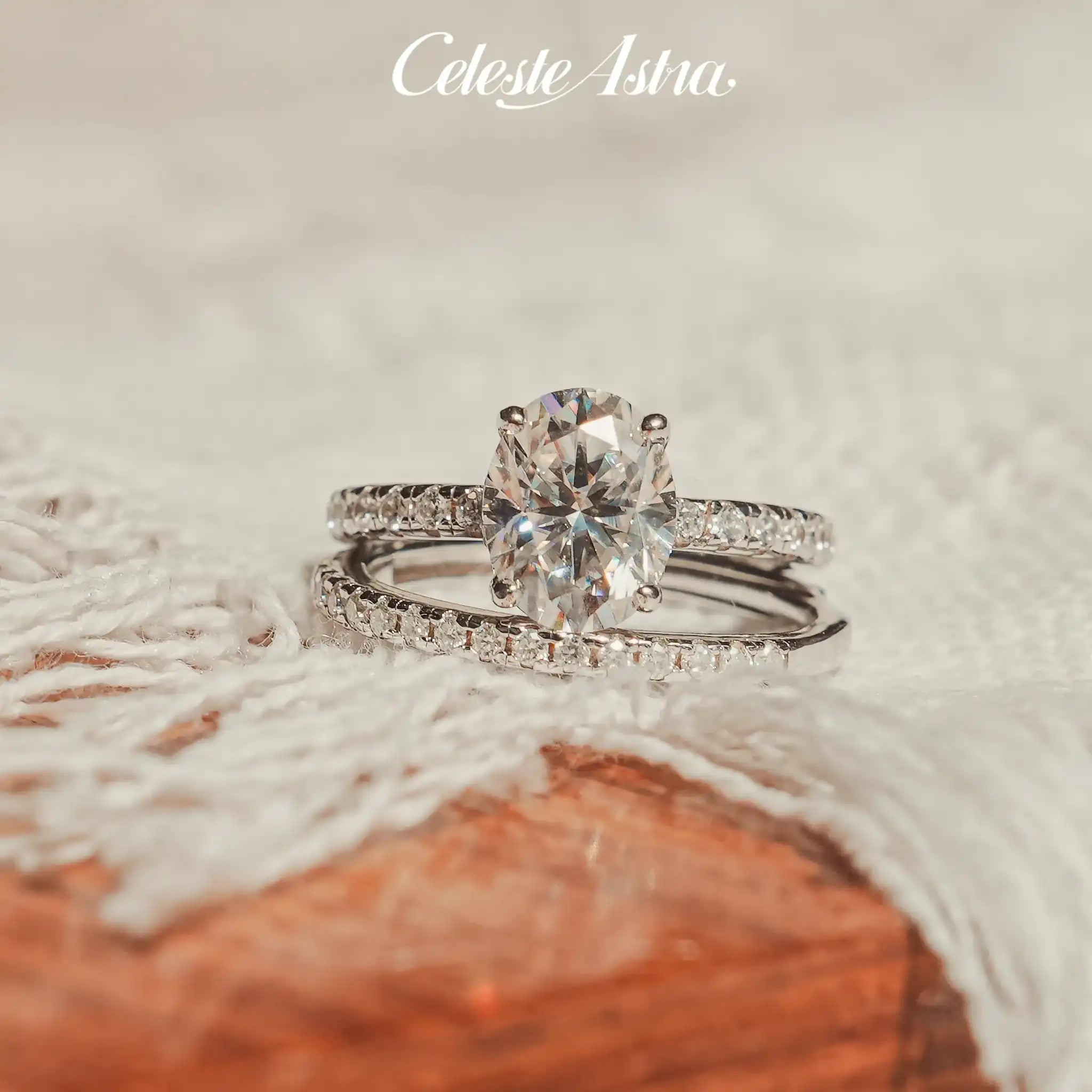 Cinderella-Moissanite Sterling Sterling Ring-R34